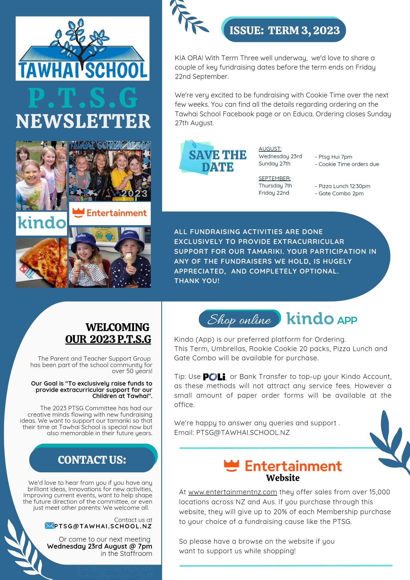 PTSG Newsletter Term 3 - Tawhai SchoolTawhai School