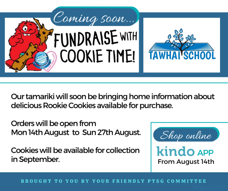 Cookie Time Fundraiser - Tawhai School
