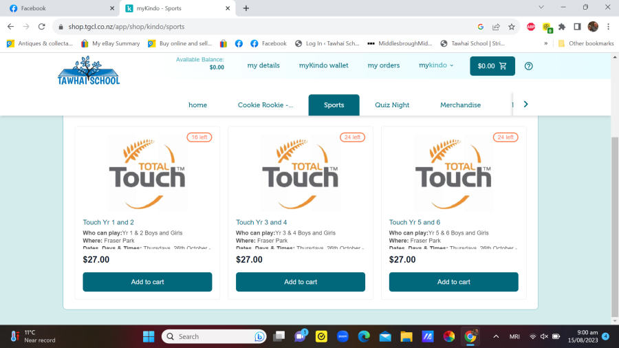 Touch Registration Now Live on Kindo - Tawhai SchoolTawhai School